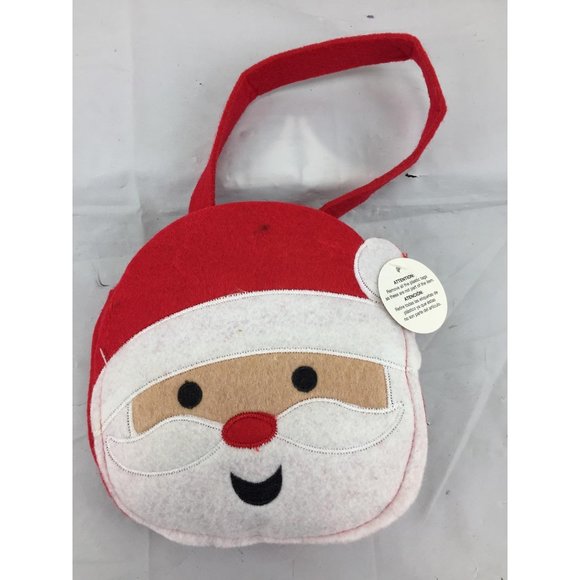 Holiday | Felt Santa Face Gift Bag Kids Craft Prop Nwt | Poshmark